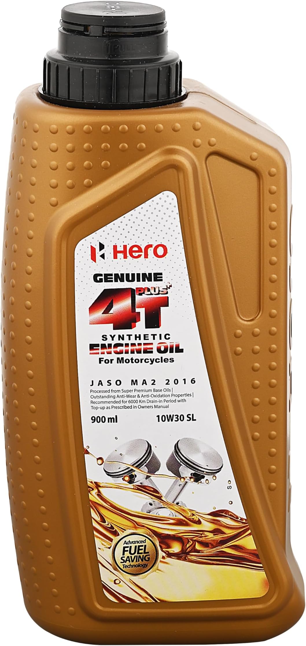 Hero Genuine 4T Plus 10W-30 Synthetic Engine Oil for bikes | API SL and ...