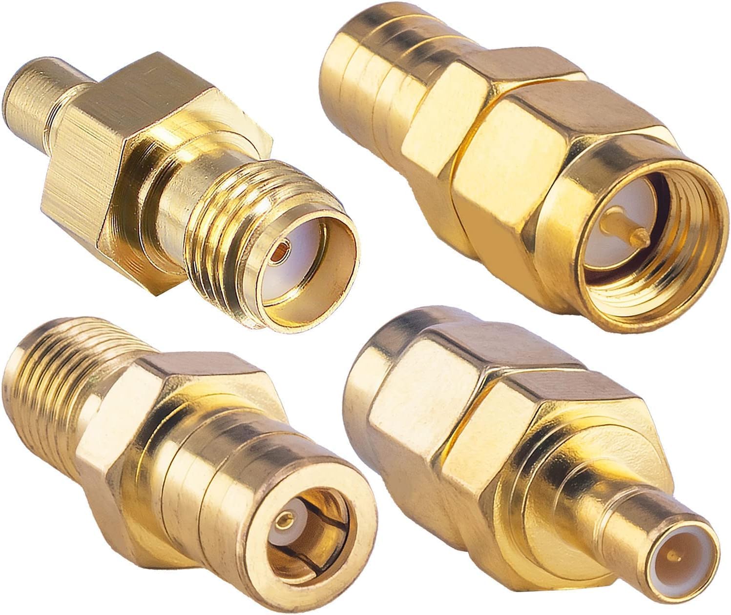 HiAoey SMB to SMA Antenna Adapter Kit 4 Types Coax SMB to SMA Male to ...