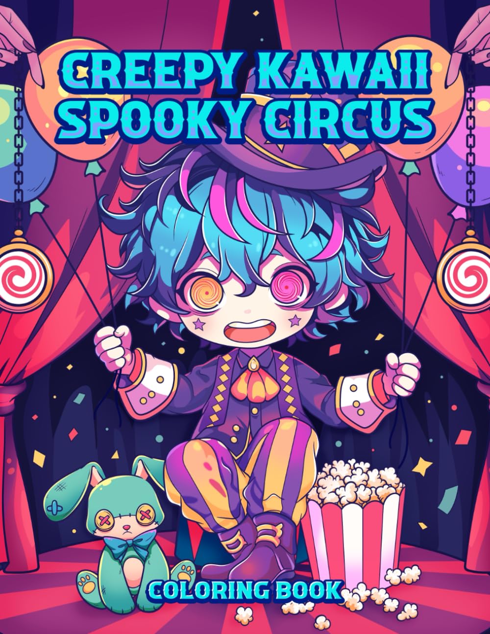 Amazon.com: Creepy Kawaii Spooky Circus Coloring Book: Pastel Goth Cute and Creepy Coloring ...