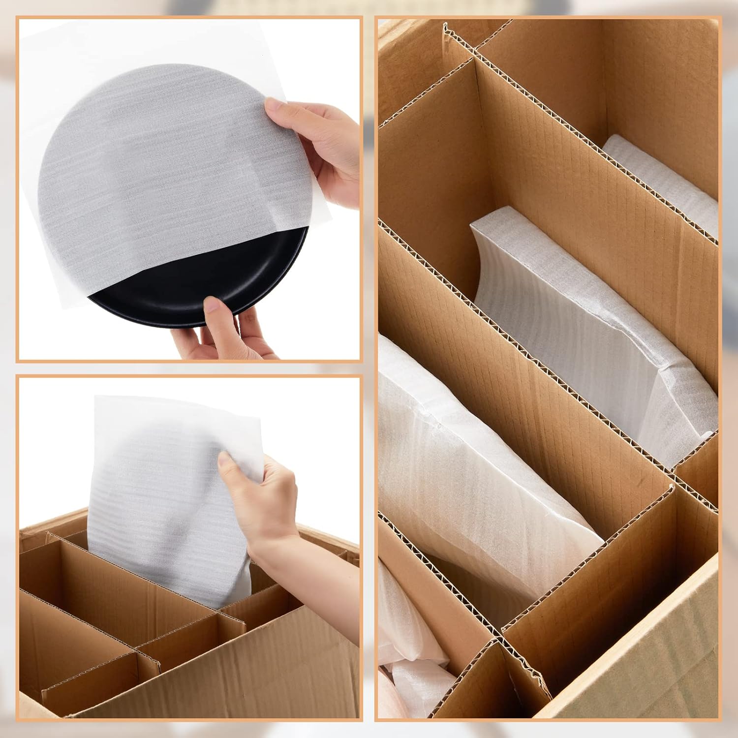 Dish Packing Kit Glass Divider Kitchen Moving Box Bahrain | Ubuy