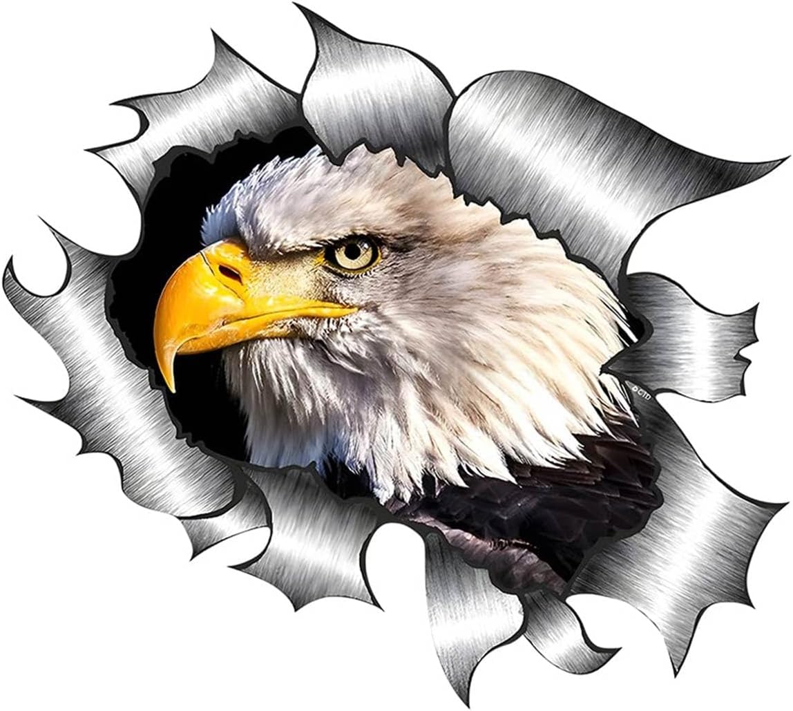 Amazon.com - 2 Pack American Bald Eagle Car Decal Sticker, 5.91X5.51 ...