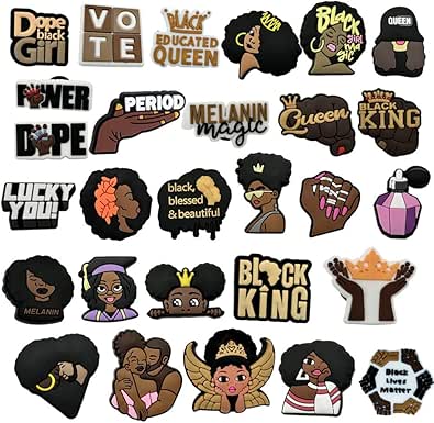 Amazon.com: 28PCS Black Lives Matter Shoe Decoration Charms fits for ...