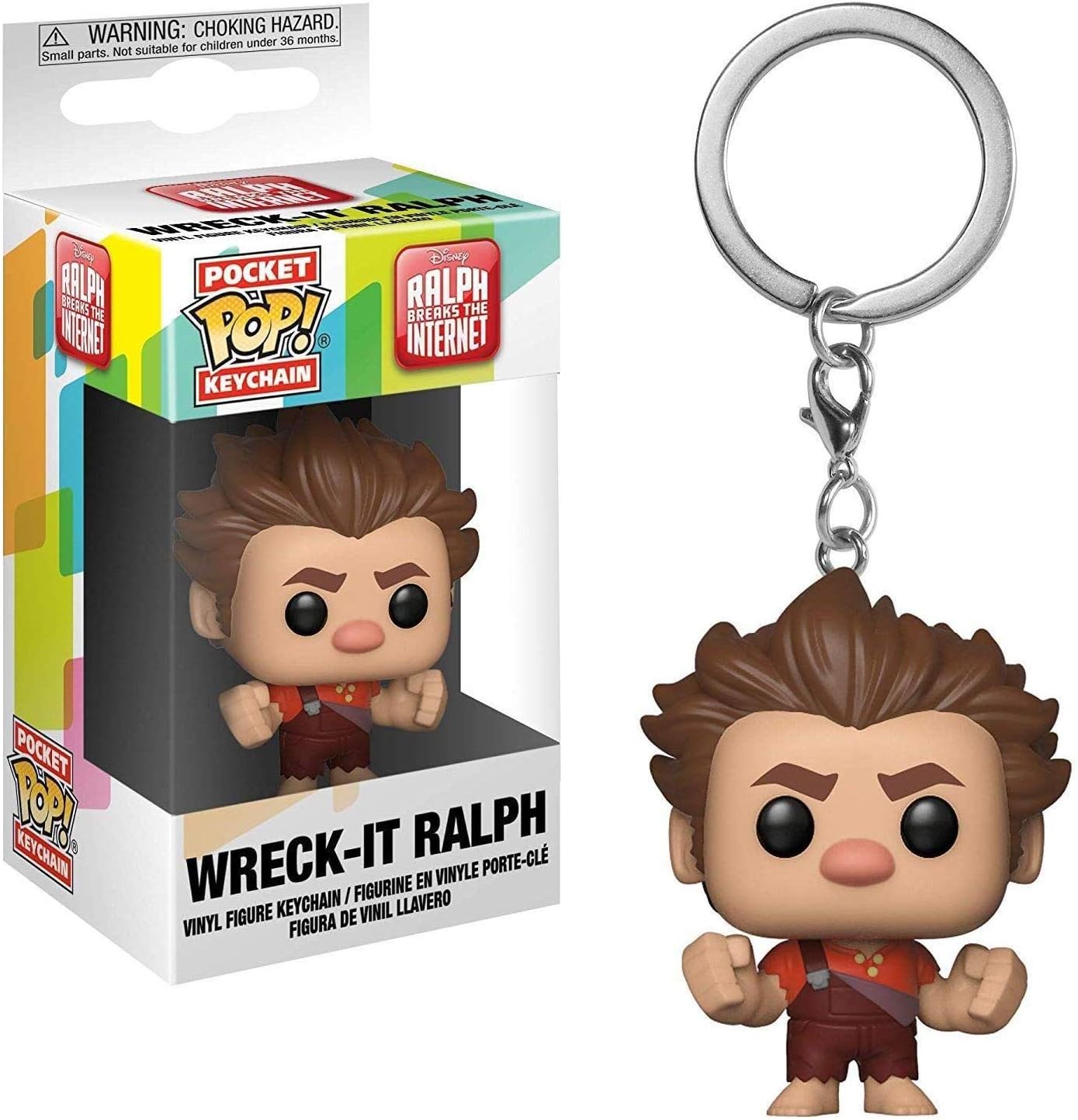 Funko 33421 Pop Keychain: Wreck-It Ralph 2 -Wreck-It Ralph, Multicolor ...