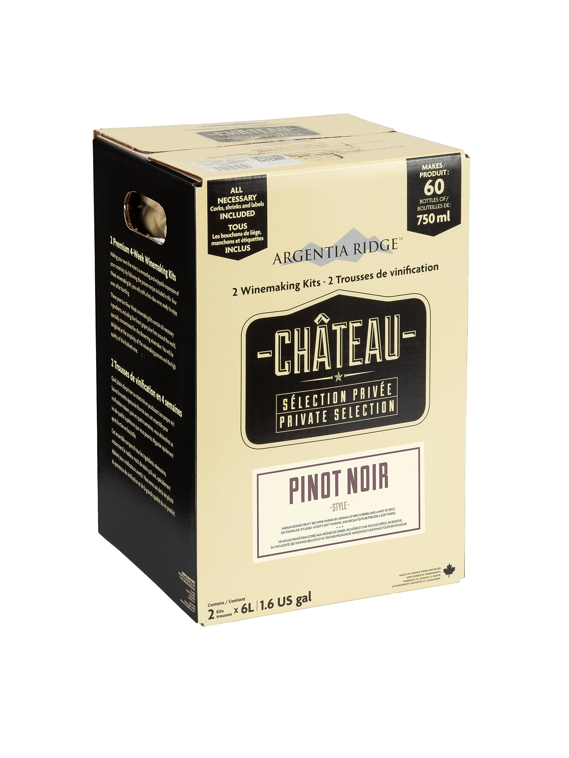 Argentia Ridge Château Private Selection Pinot Noir Wine Kit | Red Wine ...