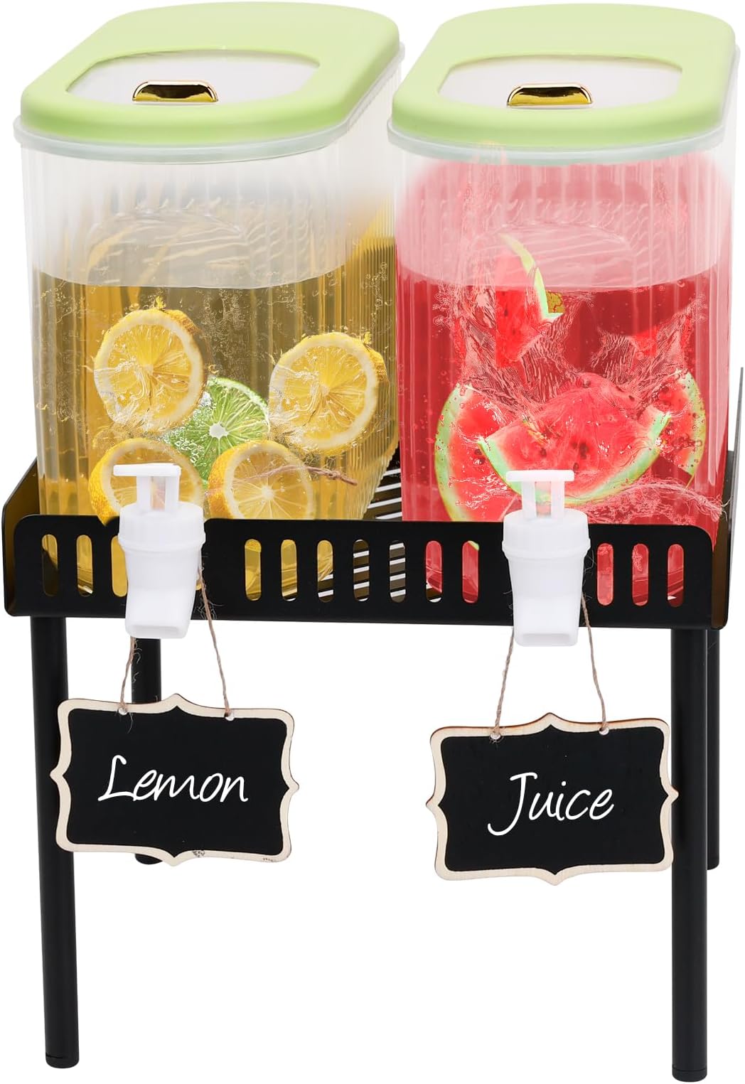 Amazon.com | Mumufy 2 Pcs 1.32 Gallon Drink Dispensers for Parties with ...