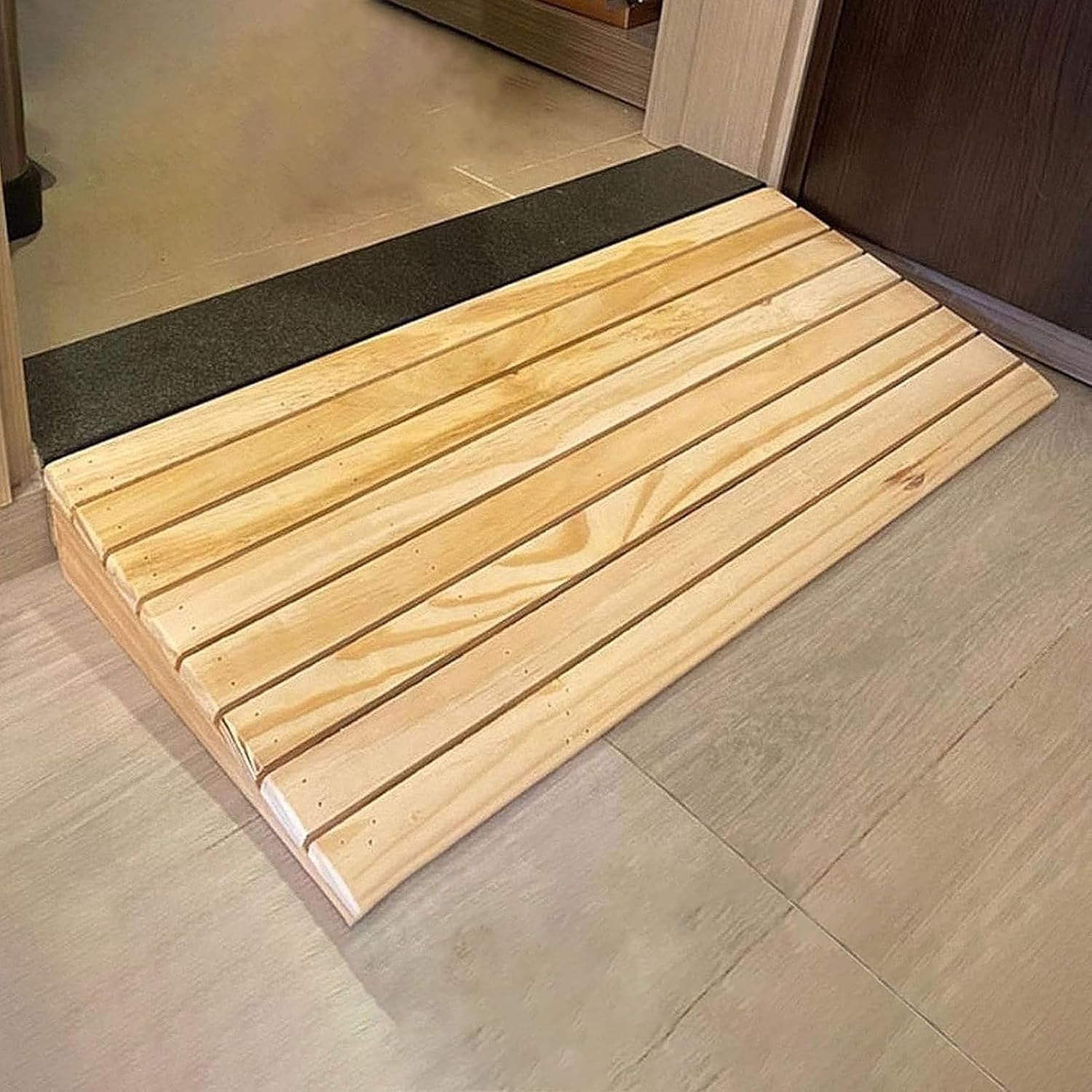 Amazon.com - Wooden Threshold Ramps for Doorways 2-6" Rise, Portable ...