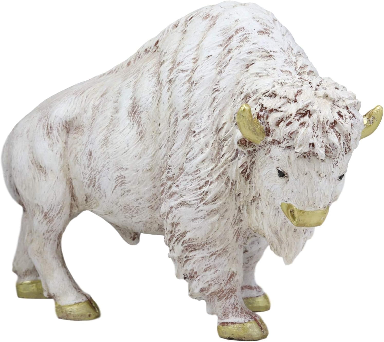 Amazon.com: 10.75 Inch Large Bison Standing Decorative Statue Figurine ...