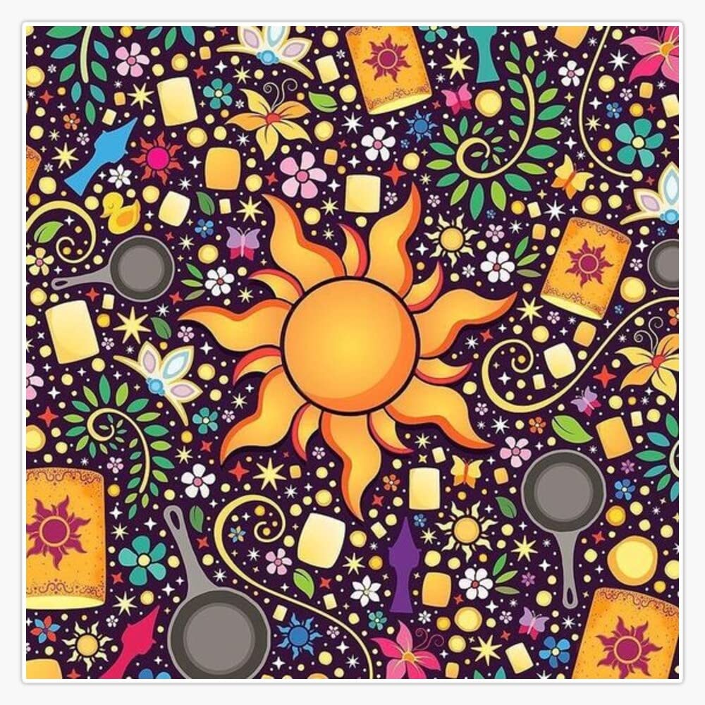 Amazon.com: Tangled Collage Sticker Bumper Sticker Vinyl Decal 5 ...