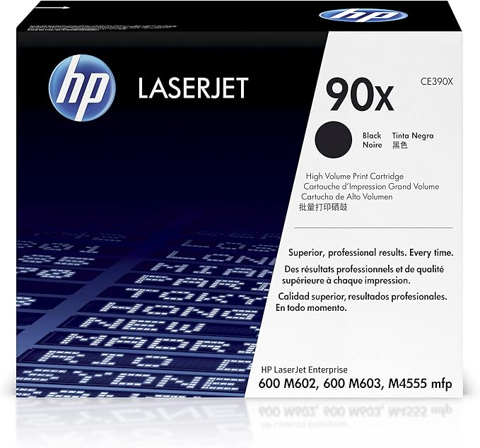 HP 90X (CE390X) High Yield Black Original Toner Cartridge : Amazon.ca ...