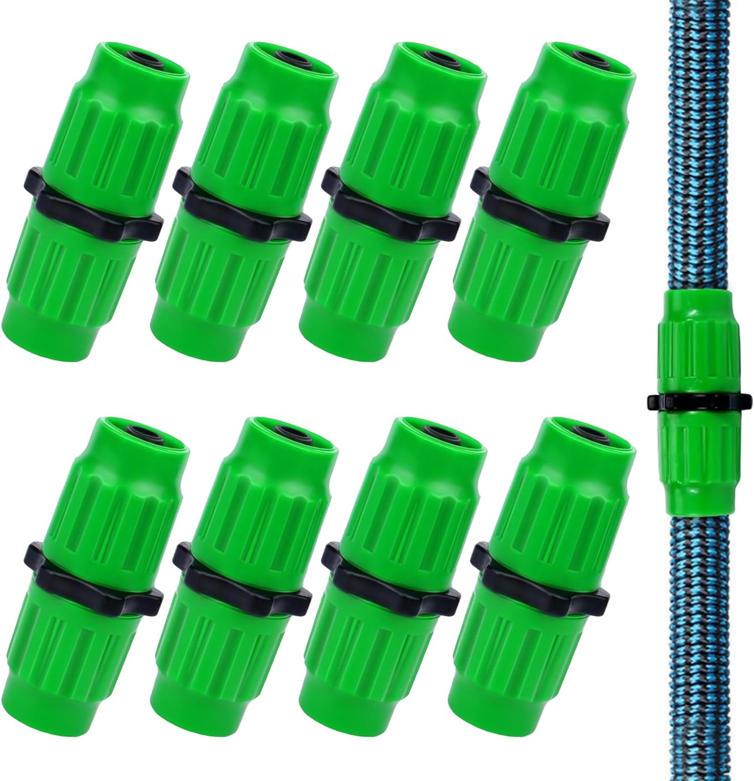Amazon.com : hautllaif Expandable Garden Hose Repair Kit, 8 Pcs Dual ...