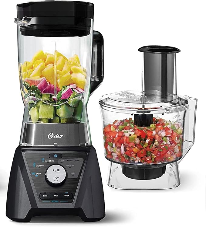 Amazon.com: Oster Blender and Food Processor Combo with 3 Settings for ...