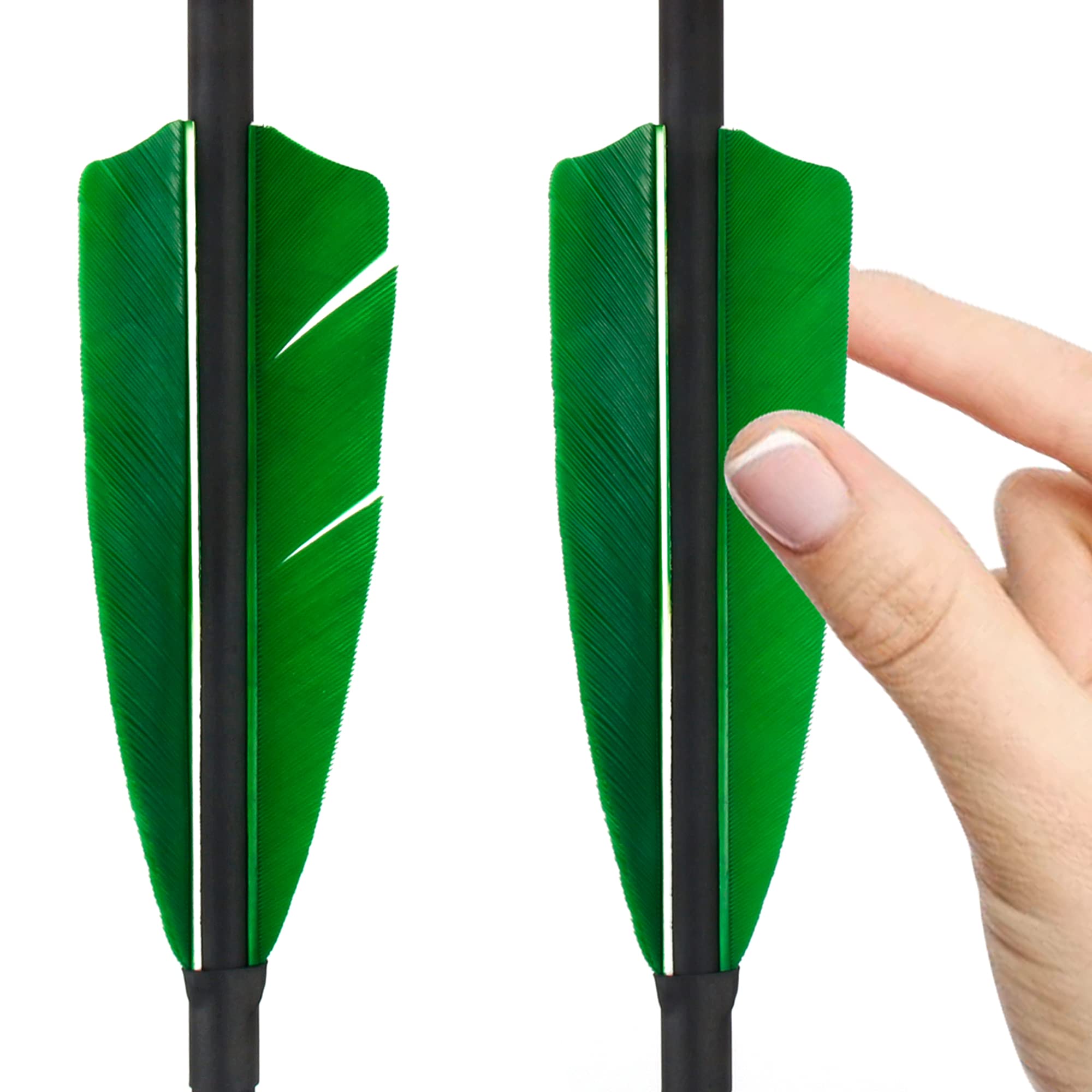 The7boX Feather Arrow Carbon 31" Fiber Arrow with 4" Real Turkey ...