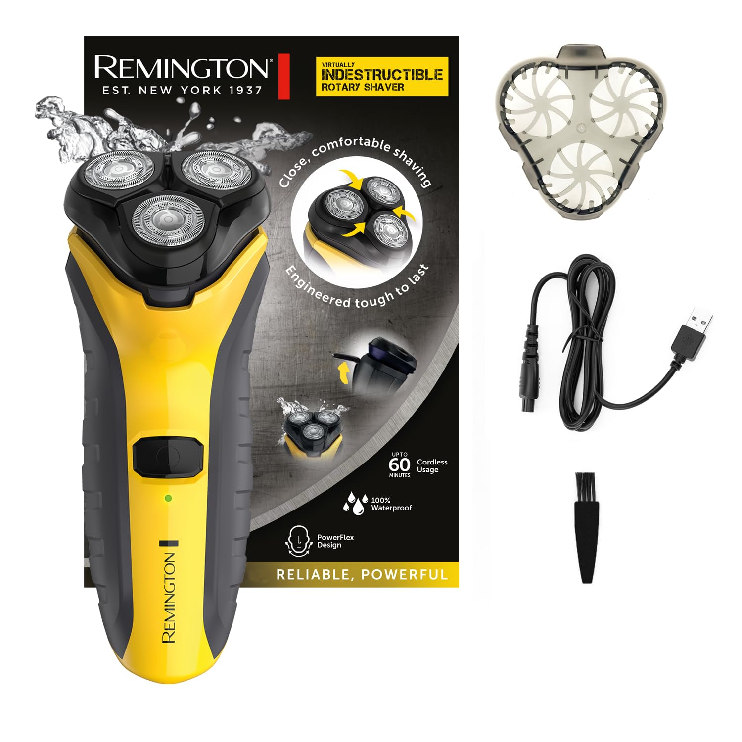 Remington Men's Electric Razor PR1855 (Wet & Dry Razor, Polycarbonate ...