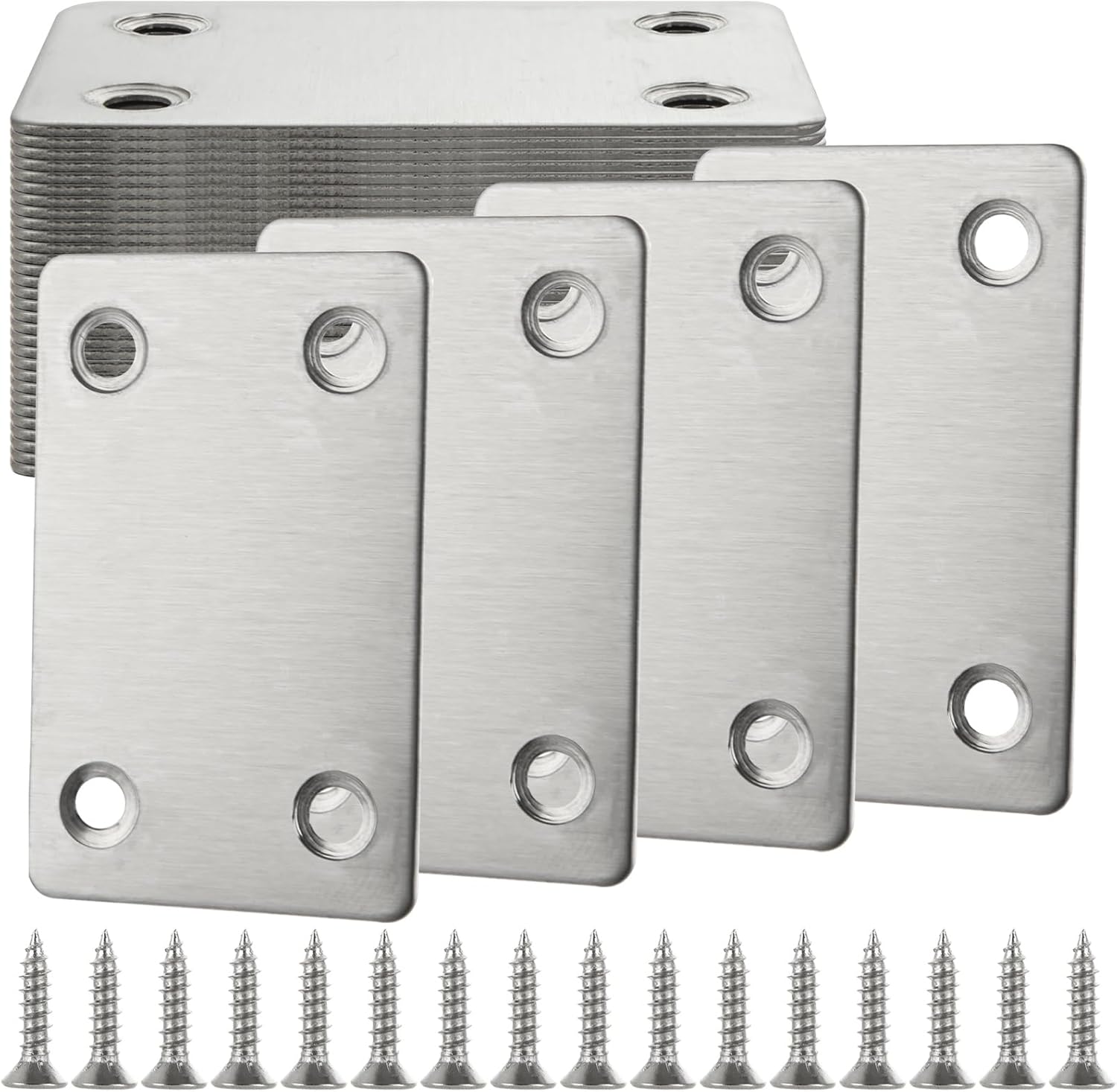Amazon.com: AKOLAFE 40PCS Mending Plates 60x38 mm Small Metal Plate ...