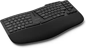 Amazon.com: Kensington Pro Fit Ergo Wireless Keyboard KB675, Ergonomic ...