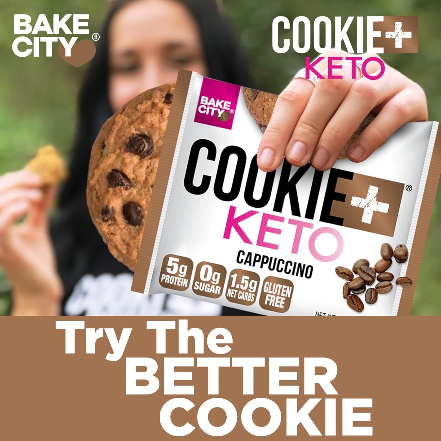 Bake City Cookie Plus Keto Galletas capuchino de 1 onza paquete de 12 ...