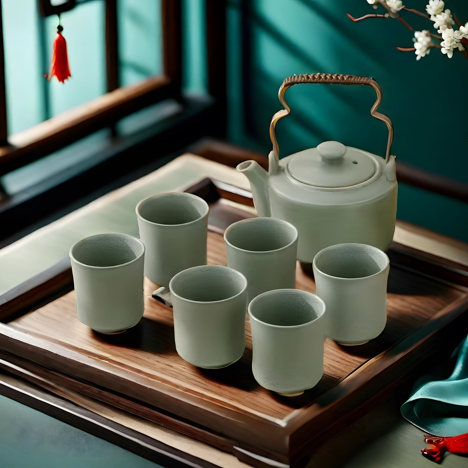 Amazon.com | Yiyiring 13 Pcs Chinese Tea Set Gongfu Tea Set Portable ...