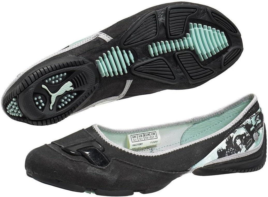 Amazon.com | PUMA Women's Saba Ballet Flat,Gray Dawn/Fluo Pink,6 B | Flats