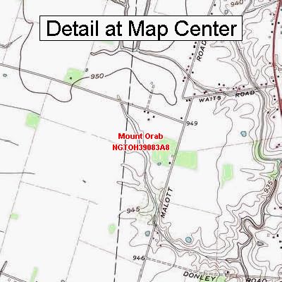 Amazon.com : USGS Topographic Quadrangle Map - Mount Orab, Ohio (Folded ...