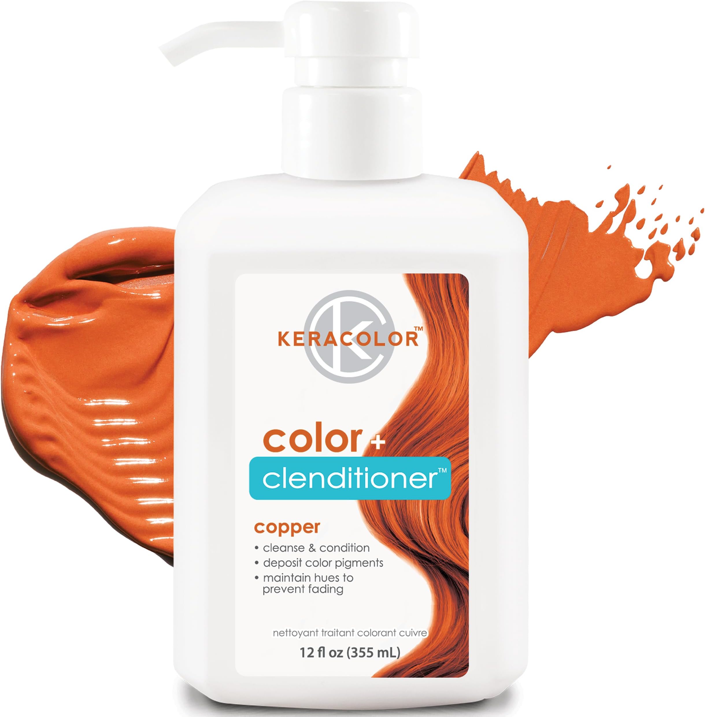 Amazon.com: Keracolor Clenditioner COPPER Hair Dye - Semi Permanent ...