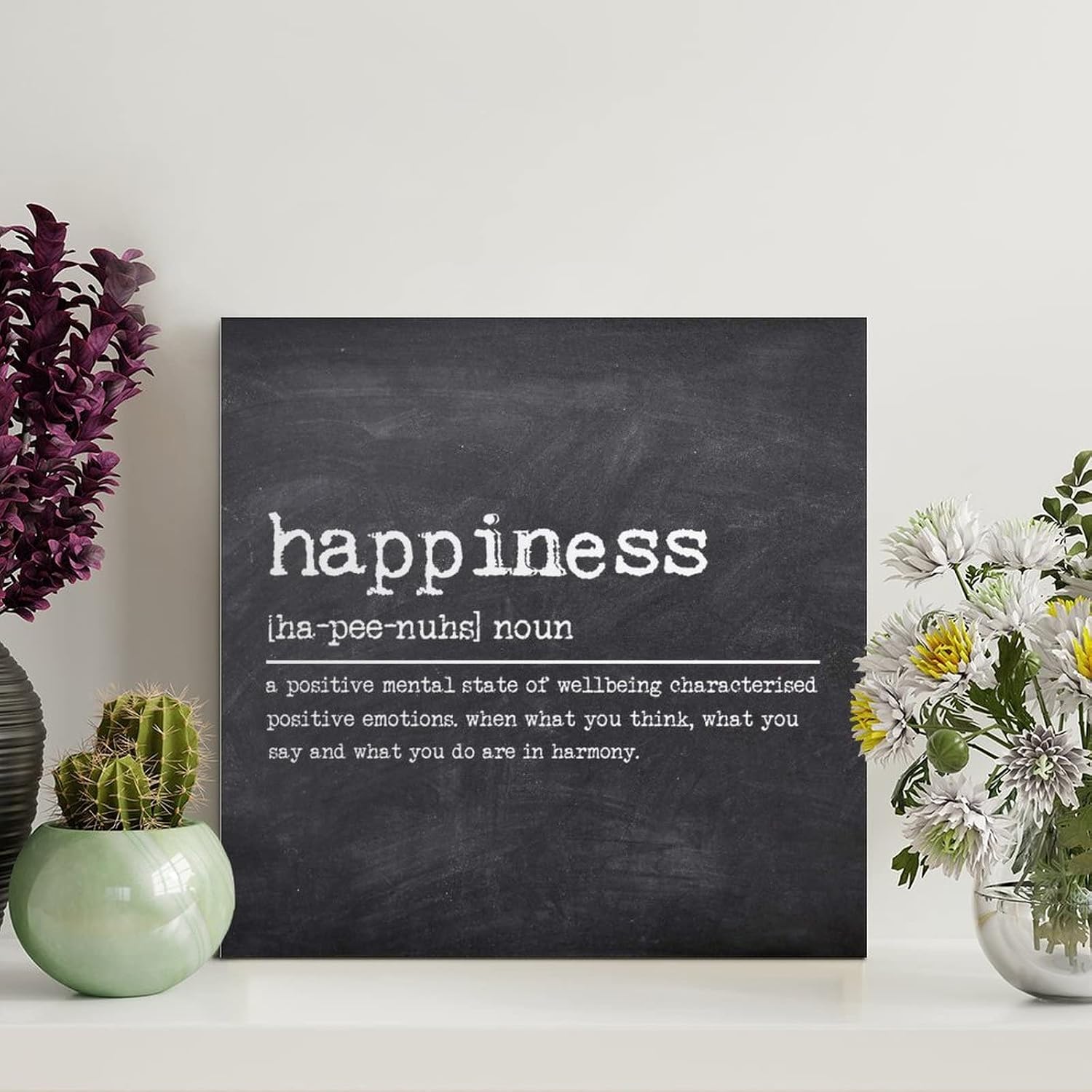 Amazon.com: Happiness Definition Wood Sign Happiness Definition ...