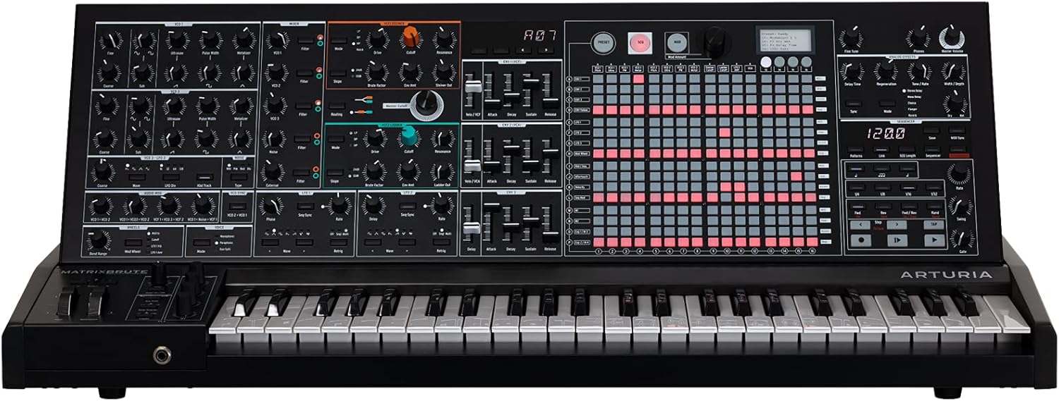 Amazon.com: Arturia MatrixBrute Noir 49-key Black Edition analog ...