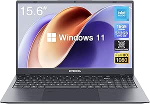 Amazon.com: BiTECOOL Laptop Windows 11 de 15.6 pulgadas, 16 GB de RAM, SSD NVMe de 512 GB ...