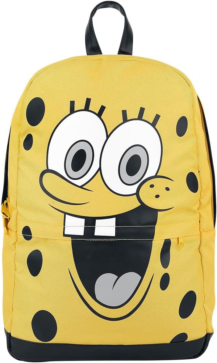 SpongeBob SquarePants Large Yellow Cartoon SpongeBob Backpack Happy ...