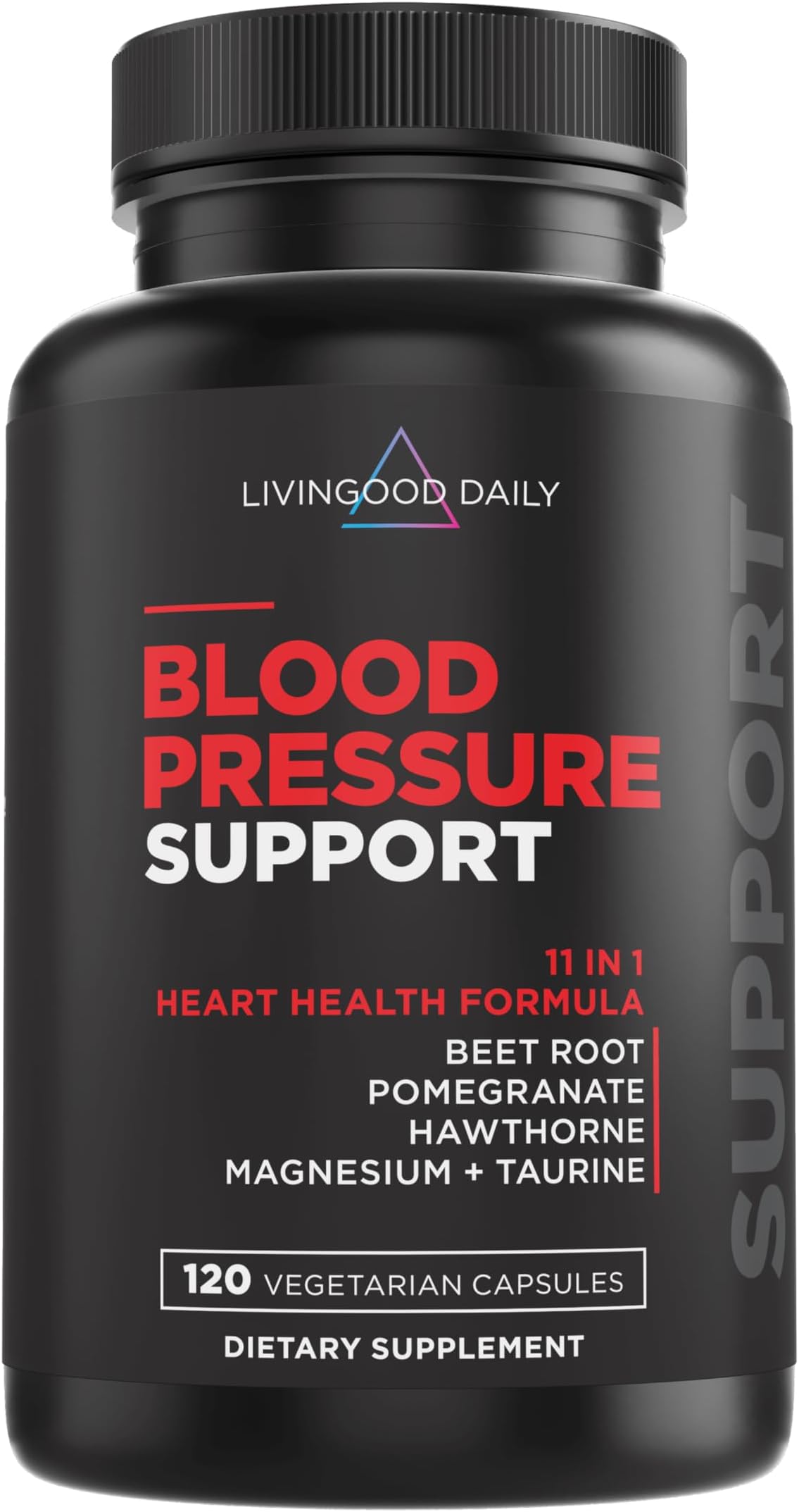 Amazon.com: Livingood Daily Blood Pressure Support, 120 Vegetarian ...