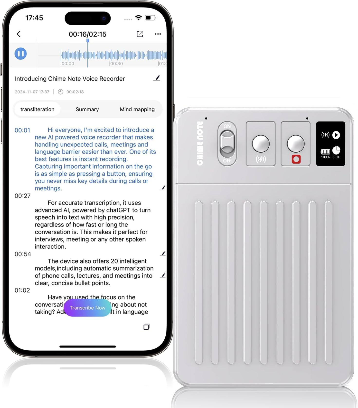 Amazon.com: AI Voice Recorder, Voice Recorder with No Fee for ...