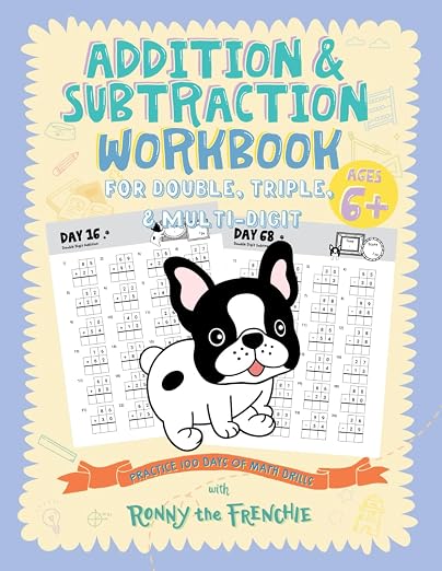 Addition and Subtraction Workbook for Double, Triple, & Multi-Digit ...