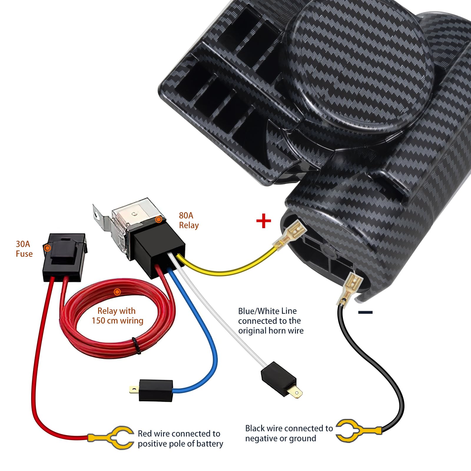 Snapklik.com : BANHAO 150dB Train Horn For Motorcycle Truck Horns 12V ...