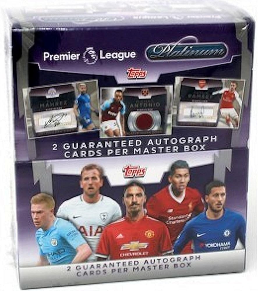 Amazon.com: 2018 Topps Platinum Premier League Soccer box (12 pk ...