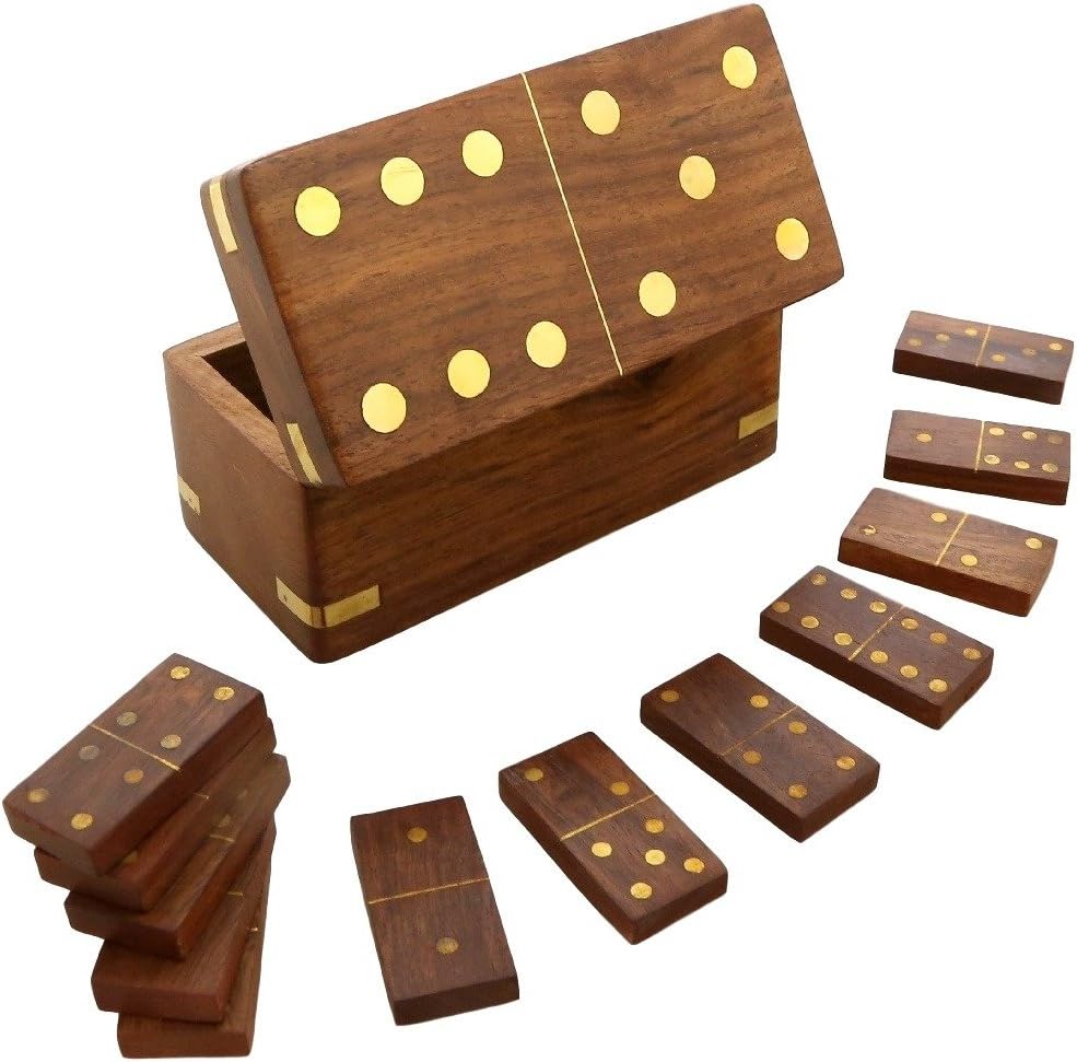 Shalinindia Set of 28 Dominos Game Box for Kids & Adults - Indoor Game ...