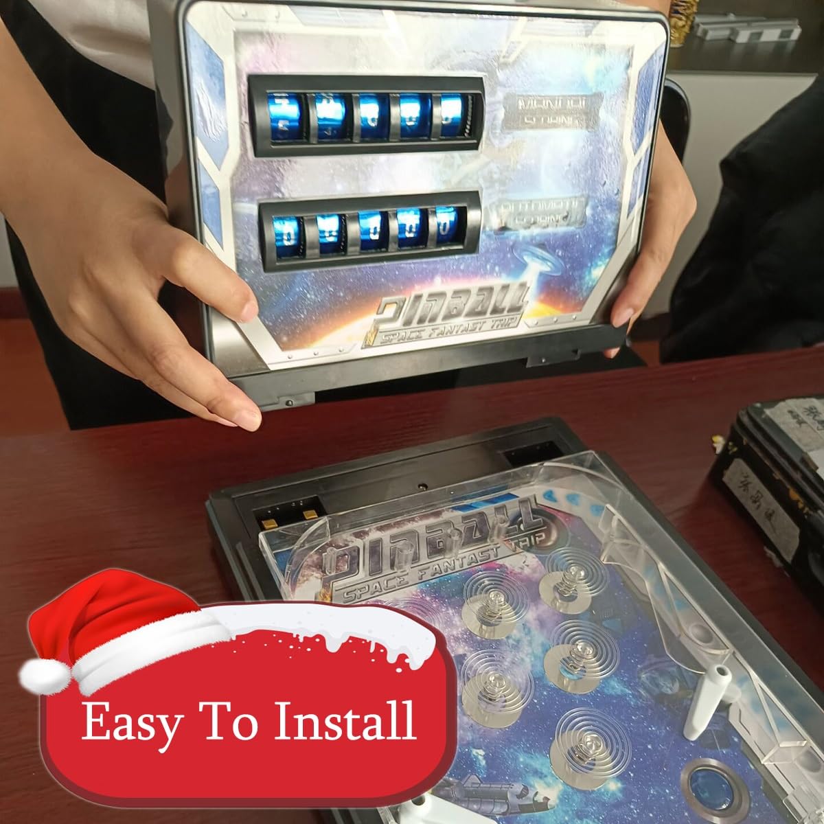Mini Pinball Machine Mini Electronic Pinball Machine - Tabletop Arcade ...