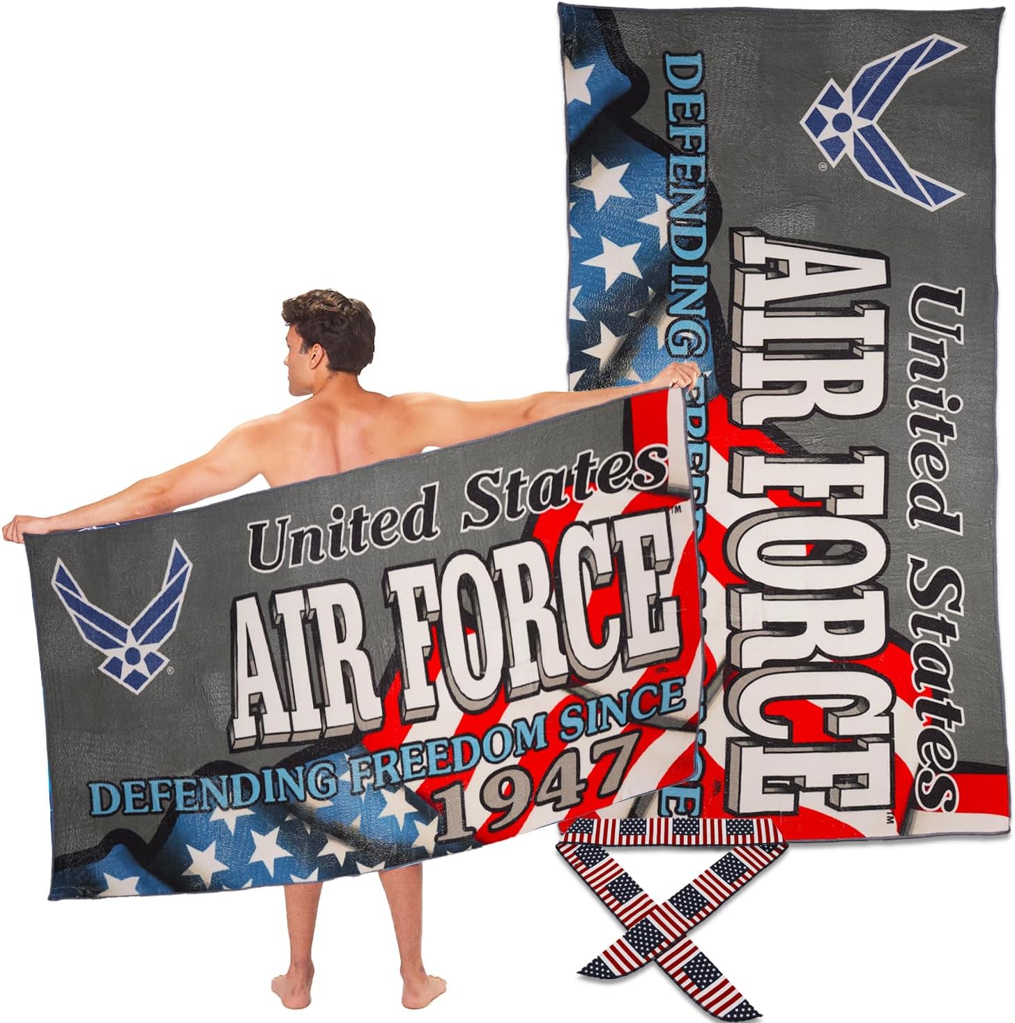 Amazon.com: U.S. Air Force Bandana and Towel Set - U.S. Military ...