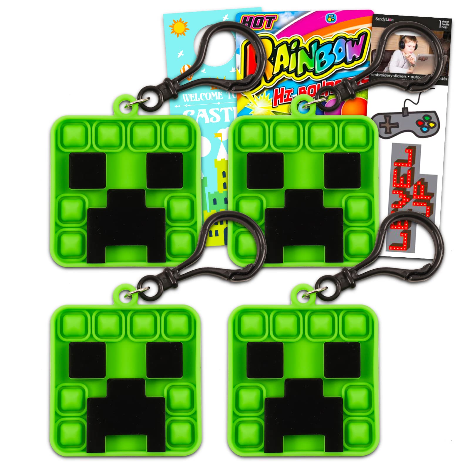 Buy Minecraft Mojang Minecraft Pop Fidget Toys Set - Bundle Including 4 ...