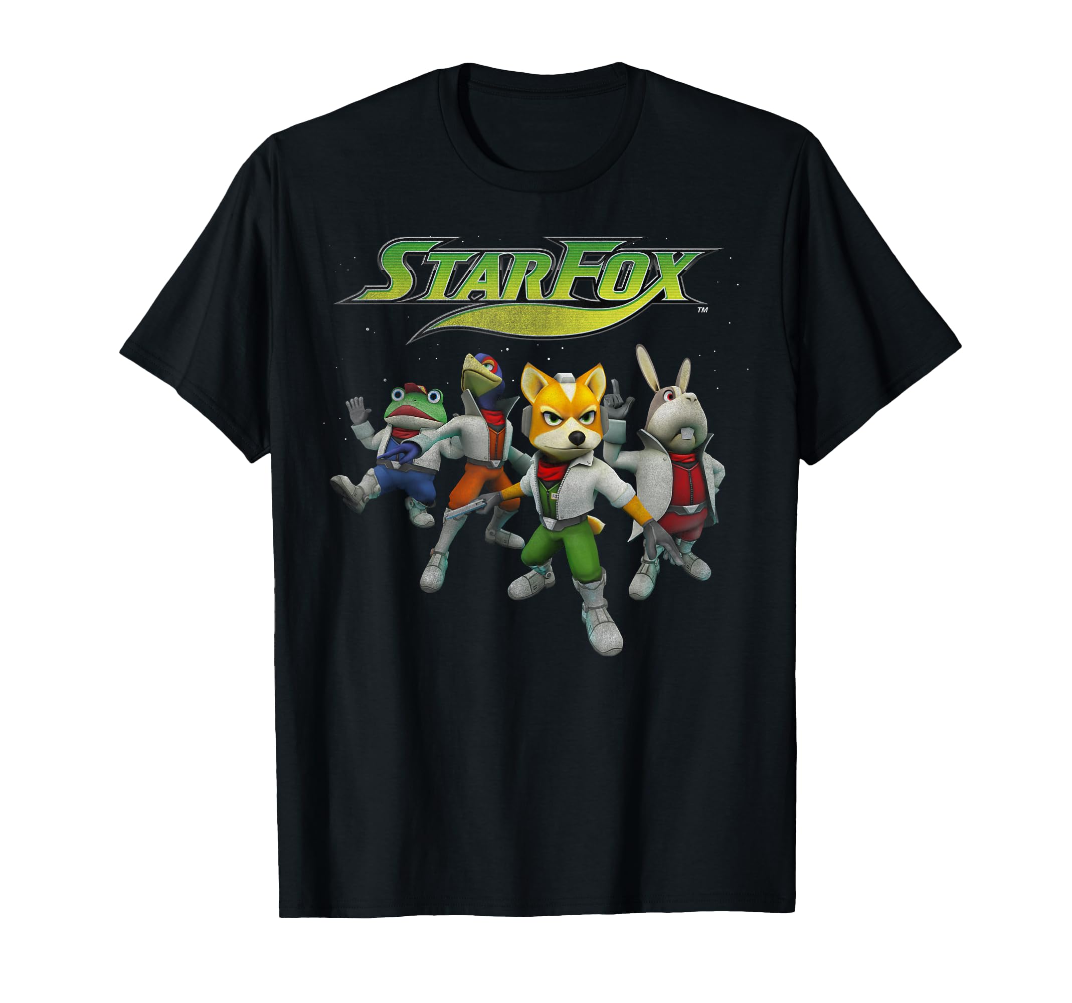 Amazon.com: Nintendo Star Fox Retro Group Shot T-Shirt : Clothing ...