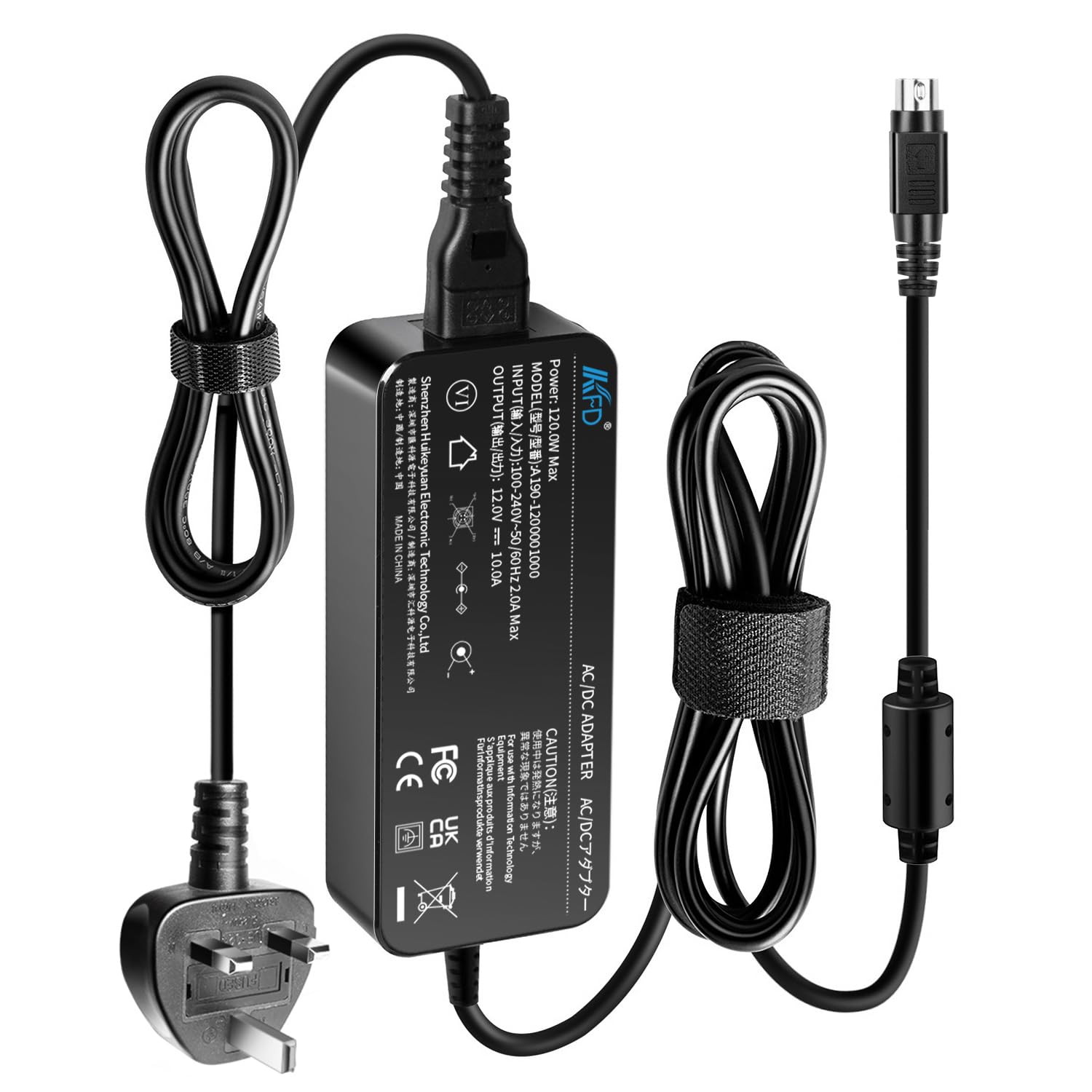 KFD DC 12V 10A 120W Power Supply Adapter for Synology DS1522+ DS1520 ...