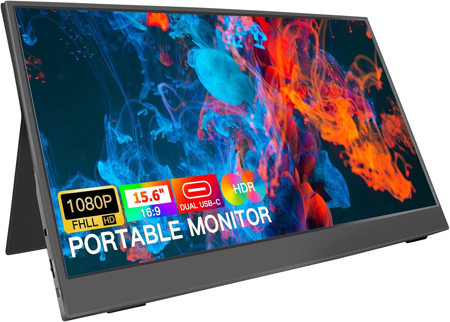 Amazon.com: MATEGO Portable Monitor, 15.6 Inch IPS HDR FHD 1080P ...