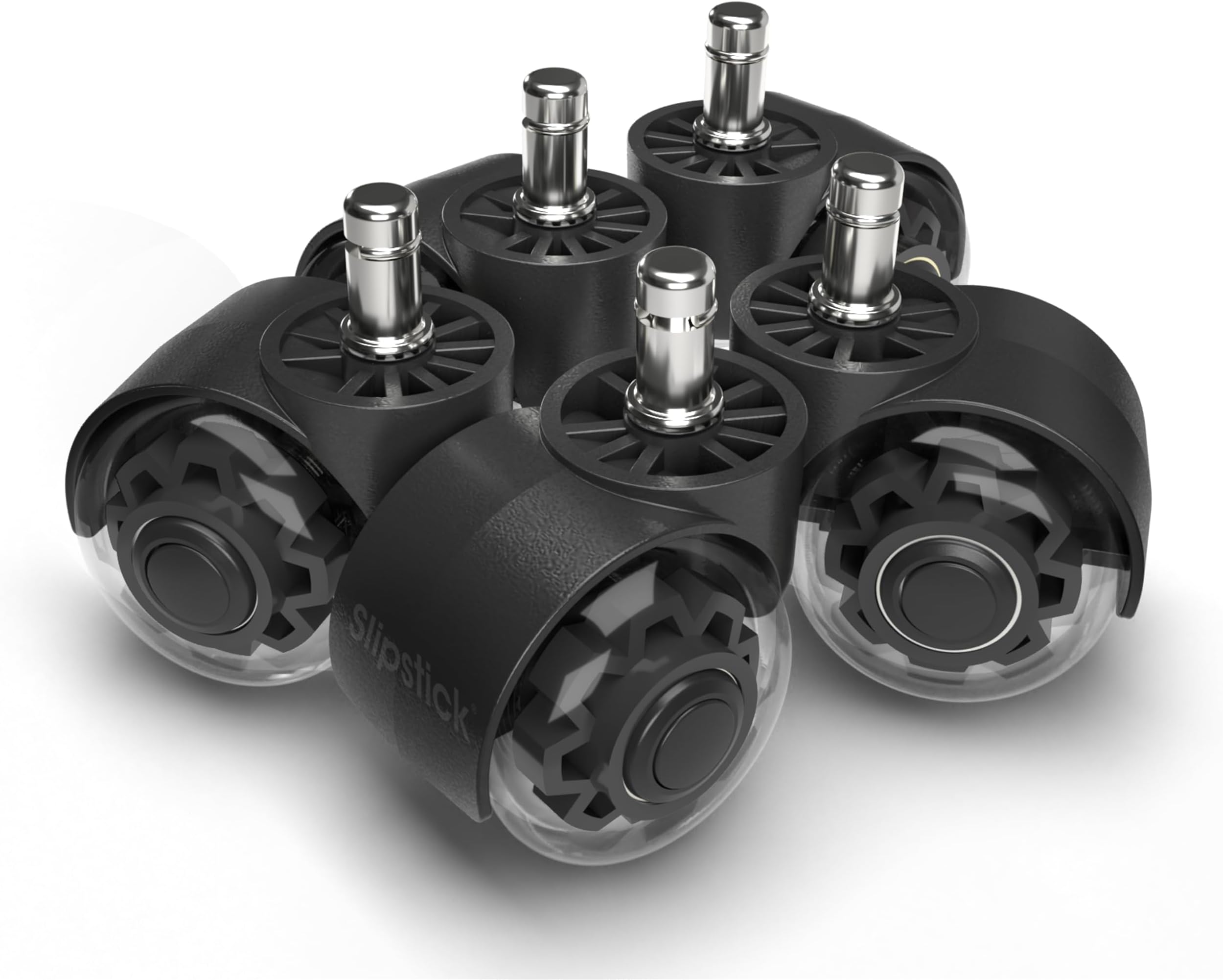 Amazon.com: Stemless Casters 5/Set (Soft Wheel for use on Hard Floors ...