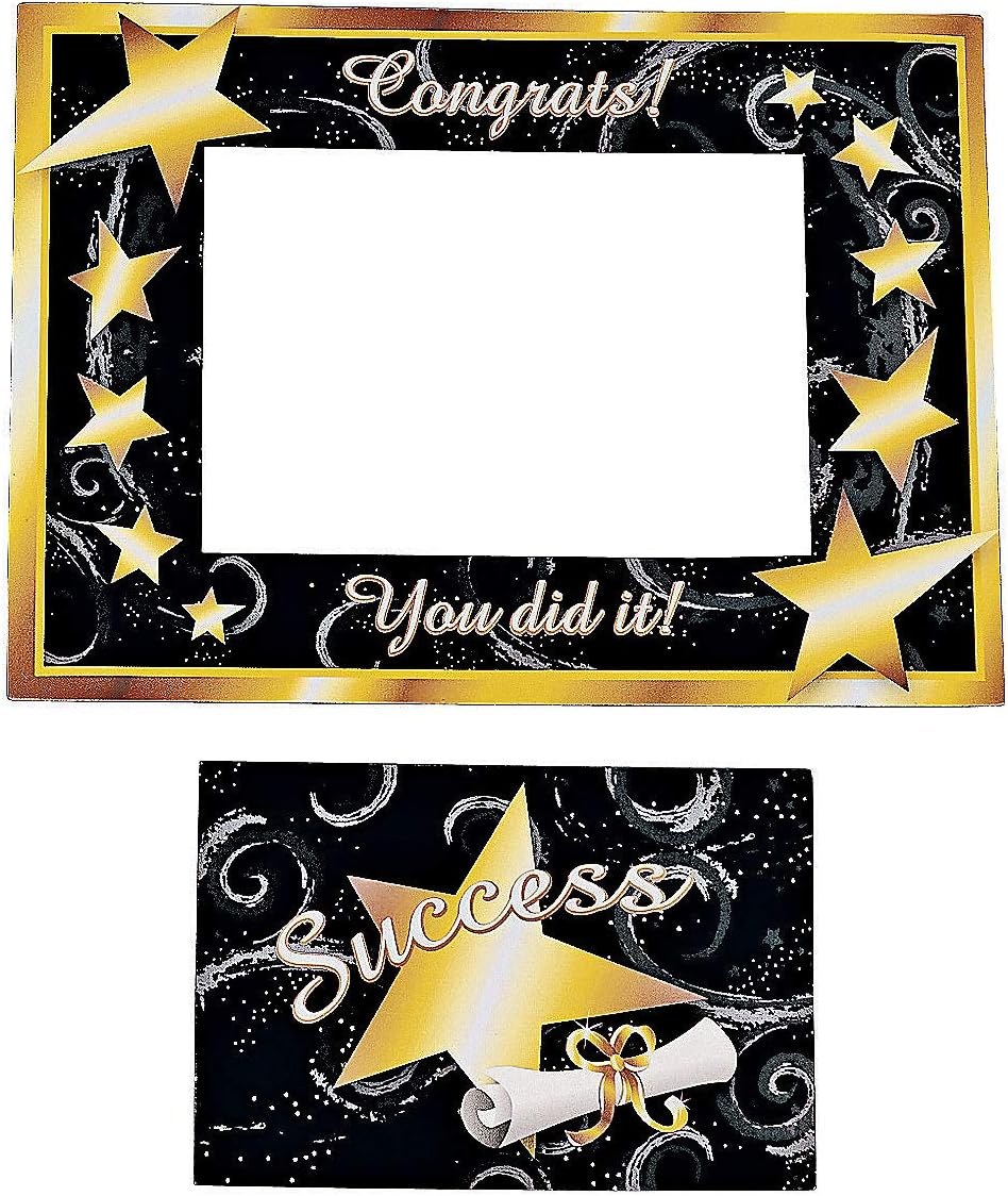 Amazon.com - Fun Express - Grad Magnetic Picture Frame - Black/gold for ...