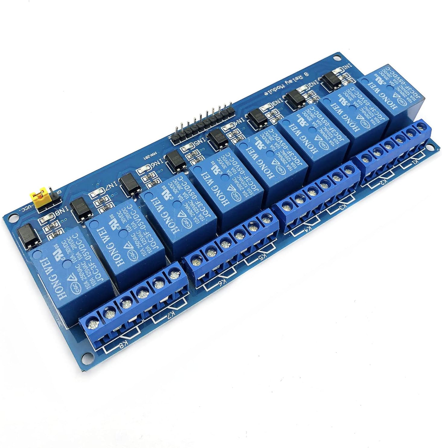 FainWan 2pcs 8 Channel DC 5V Relay Module with Liberia | Ubuy