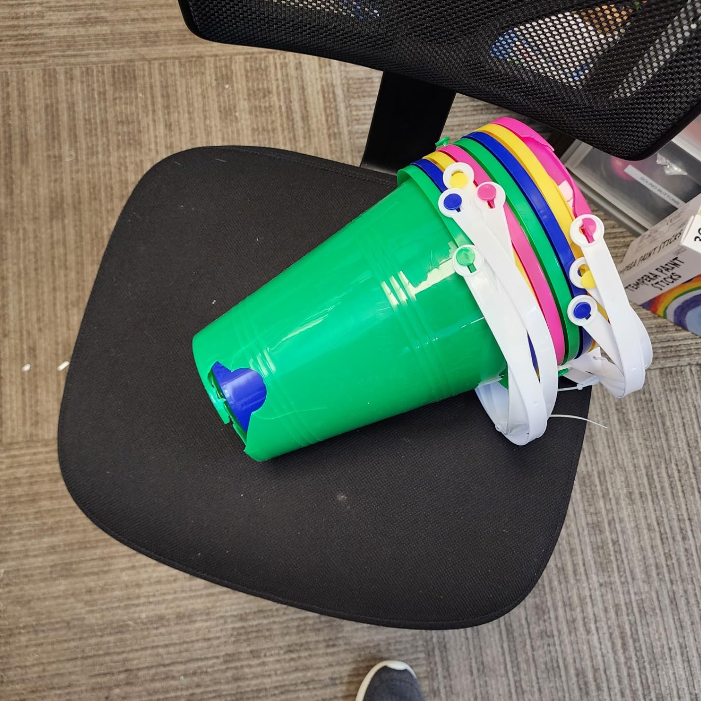 Amazon.com: Holady 9 Inch Large Sand Beach Buckets Pail,Sand Bucket ...