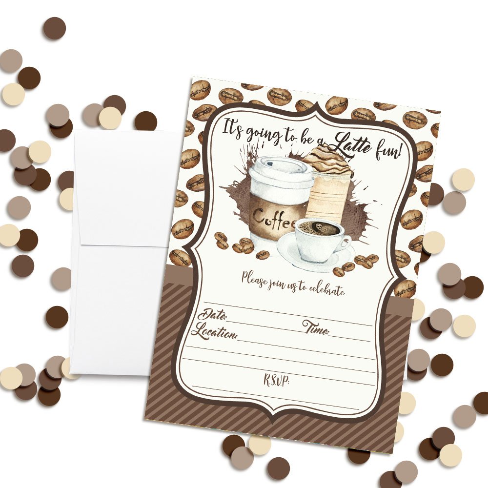 Coffee Themed Invitations