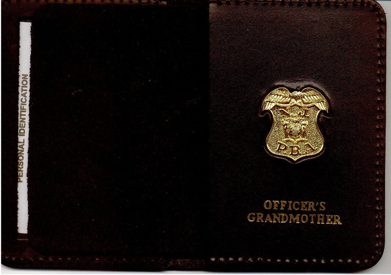 Amazon.com: New Jersey PBA Officer's Grandmother ID Card Wallet gold ...
