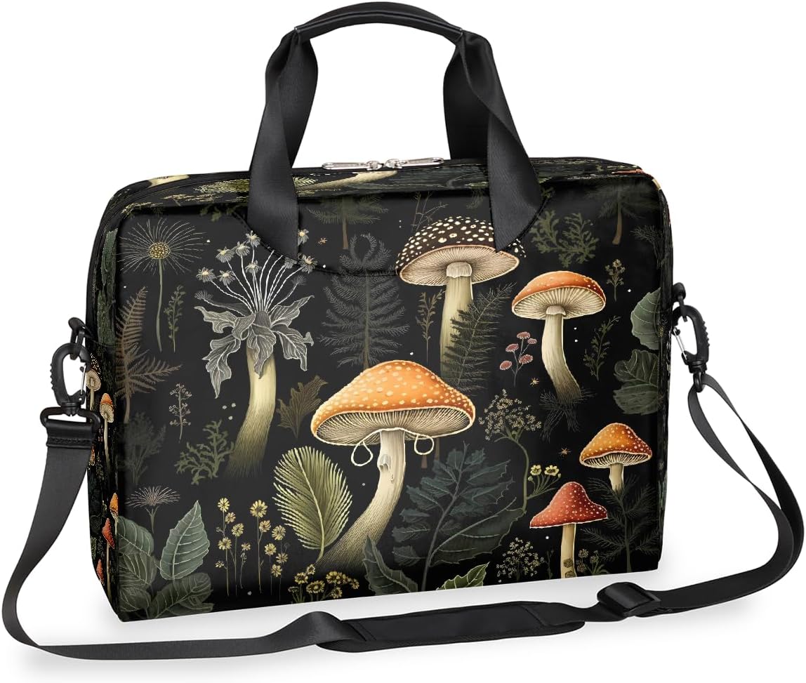 Amazon.com: DXTKWL Laptop Bag Retro Fall Mushroom Laptop Case Sleeve ...
