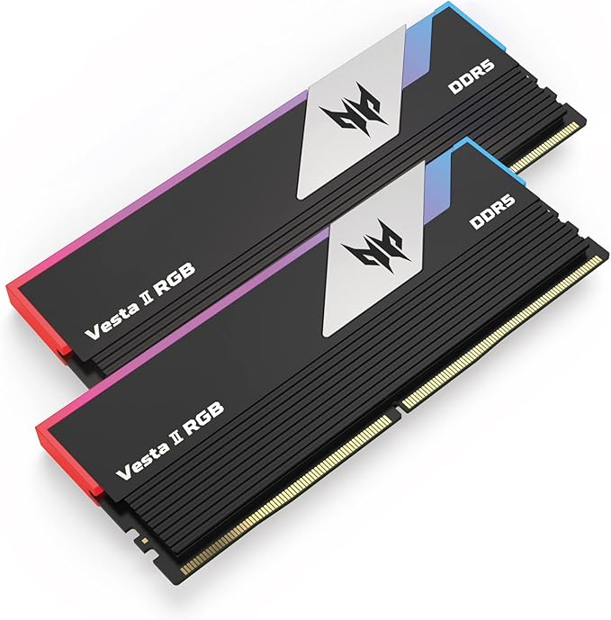 Acer Predator Vesta II DDR5 RGB RAM Kit 64 Go (32 Go x 2) 5200 MHz (PC5 ...