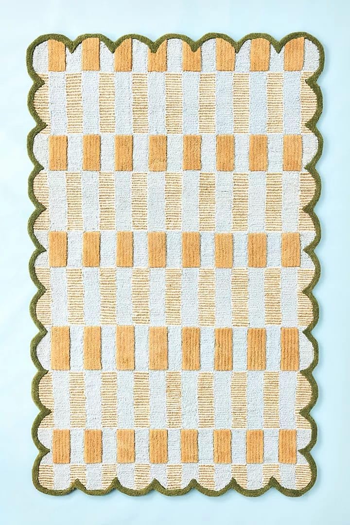 Amazon.com: Rug | Matilda Goad Plaid Rug 5X8 6X9 8X10 9X12 Handmade rug ...