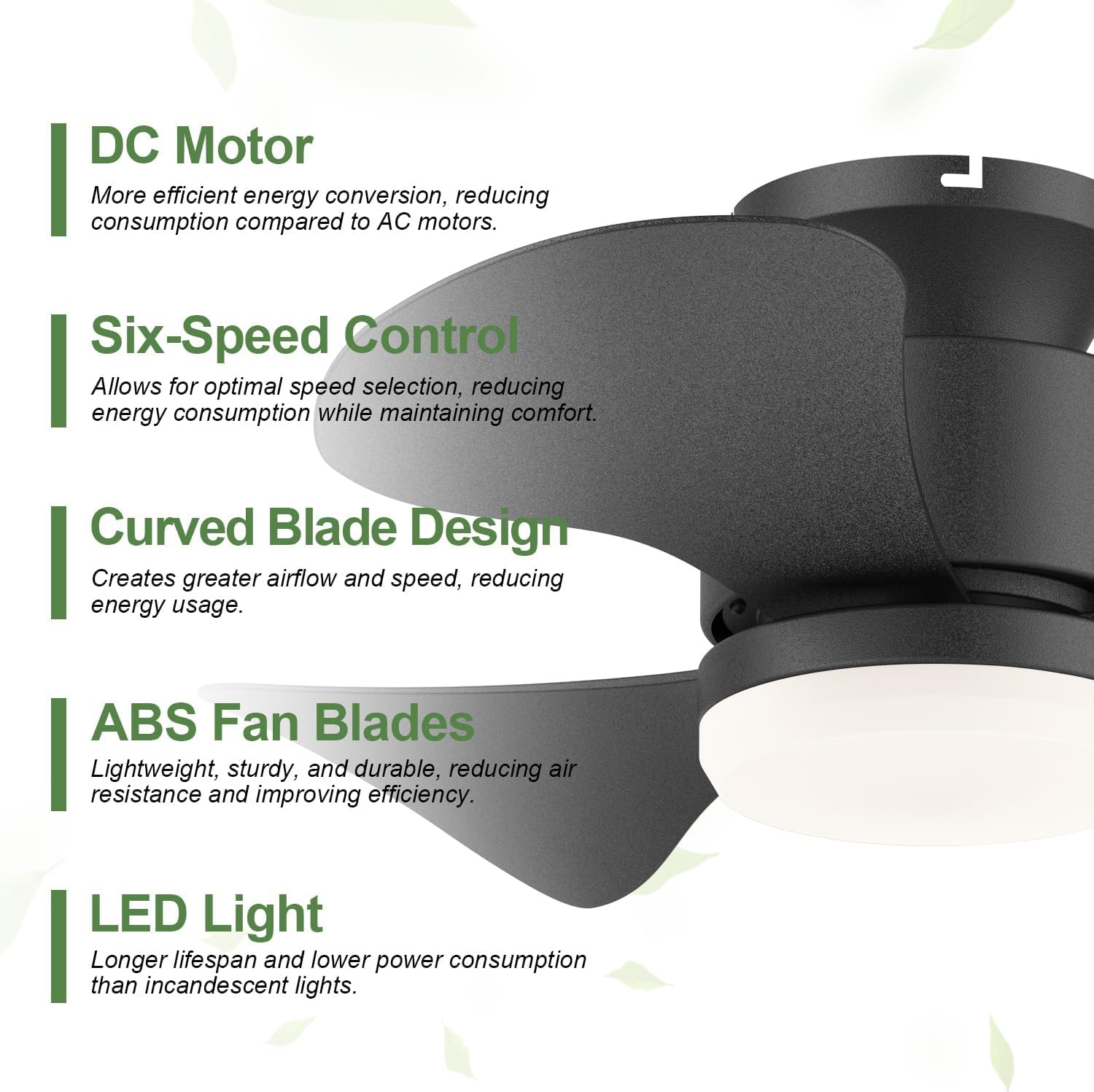 Snapklik.com : Airwit Black Ceiling Fan